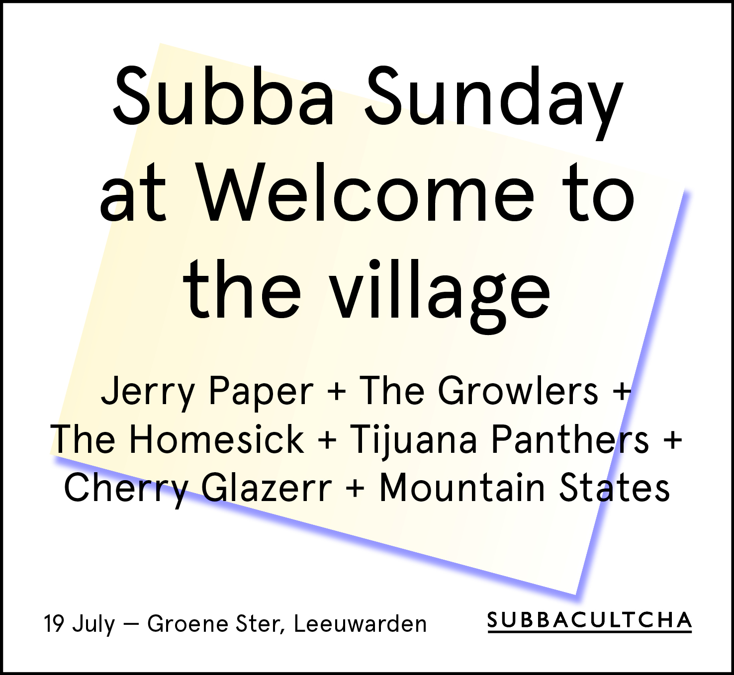 Welcome to Subba Sunday » Subbacultcha
