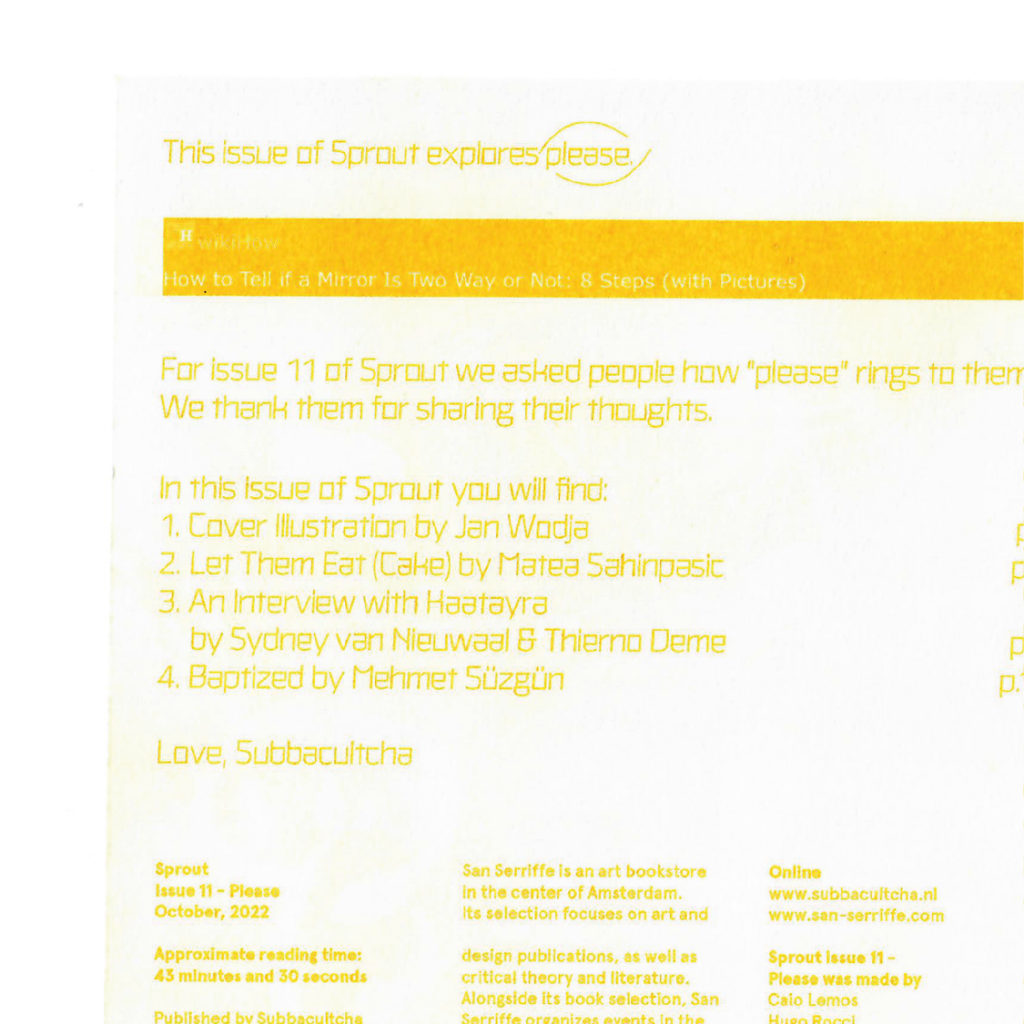 Sprout Issue 11 – Please » Subbacultcha